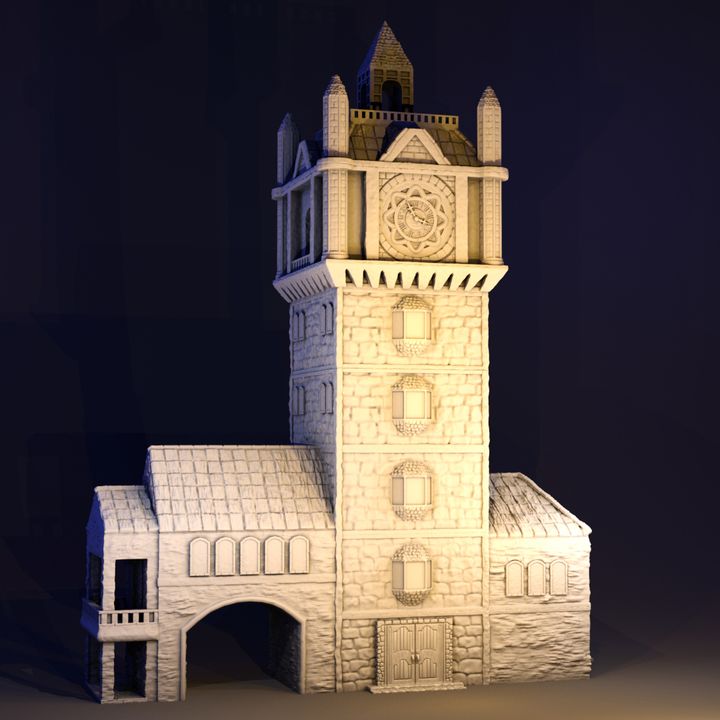 3D Printable The Tower of Time/Clocktower by Krakulu